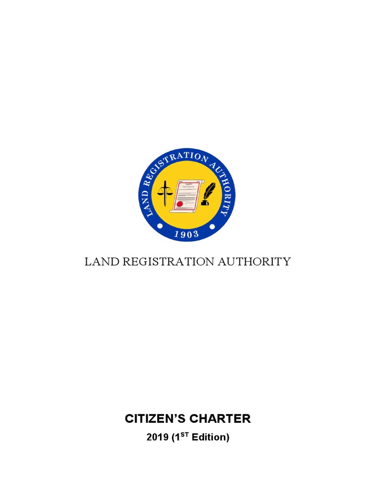 Lra Citizen Charter Handbook Form Final 06162020 | PDF | Government ...