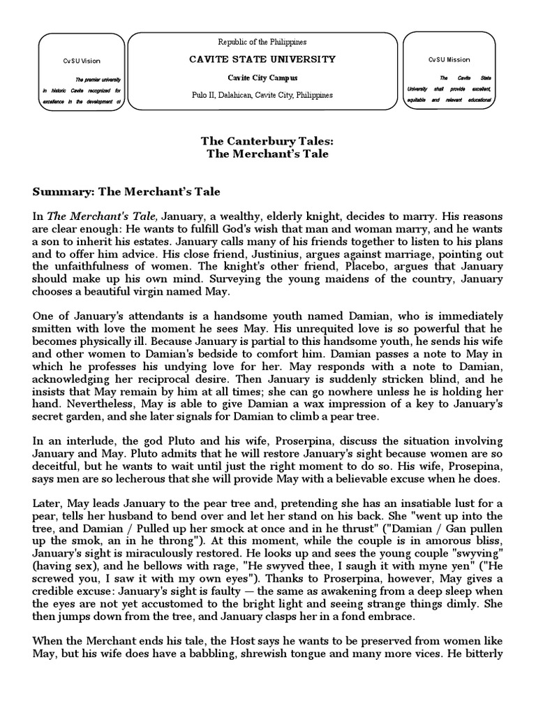 The Merchant's Tale | PDF