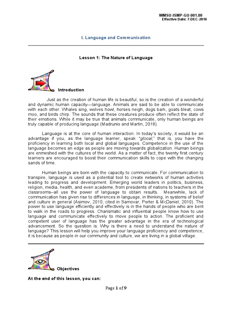 Understanding the Nature of Language | PDF | Linguistics | Second Language