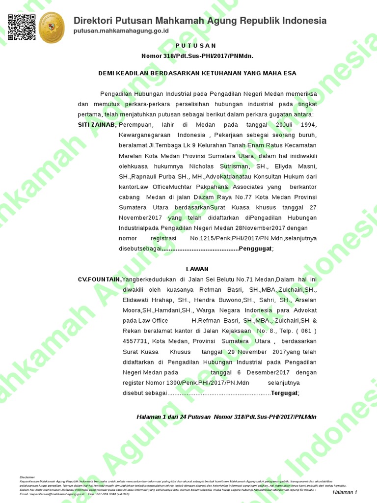 Putusan 318 PDT - Sus-Phi 2017 PN MDN 20210804 | PDF