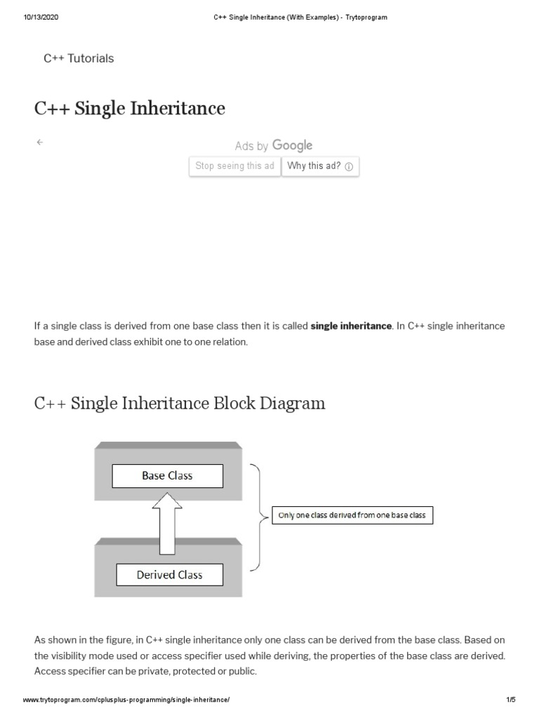 C Inheritance 3 Pdf C Inheritance Object Oriented Programming 6913