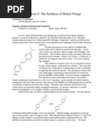 Synthesis of Methyl Orange - Reaction Mechanism | PDF | Physical Chemistry | Physical Sciences