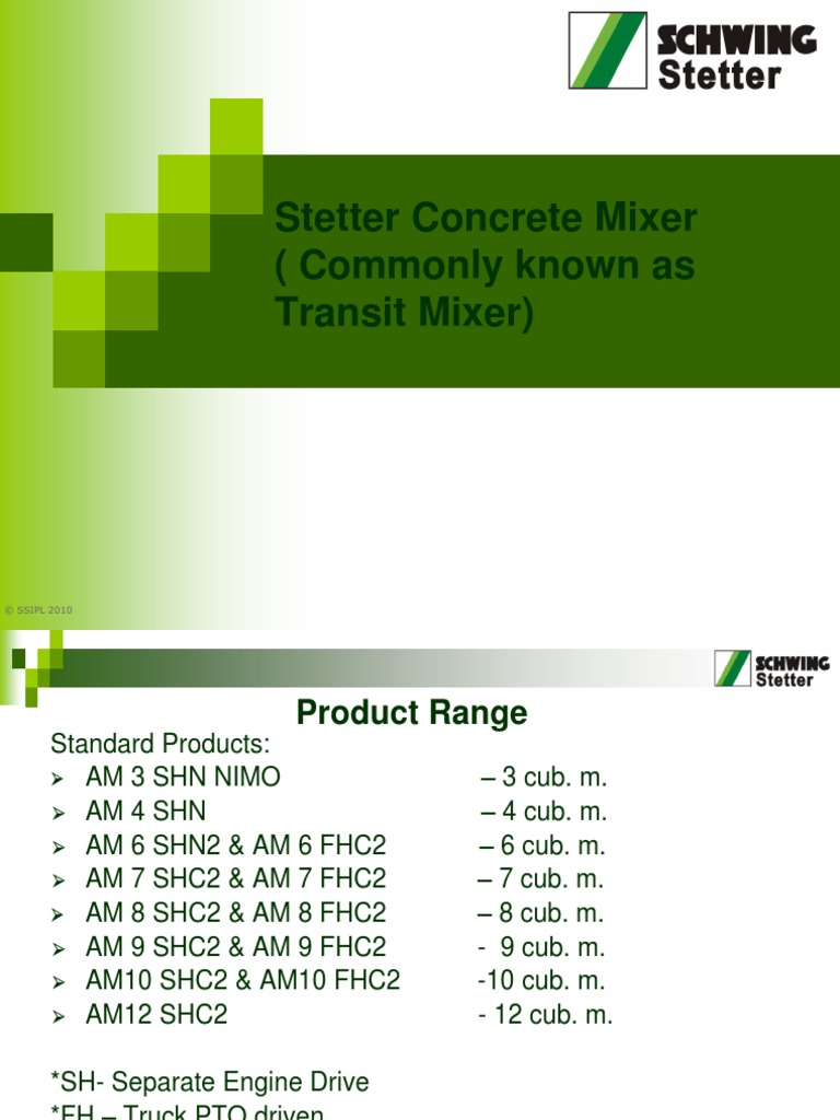 Transit Mixer Presentation | PDF | Industrial Processes | Secondary ...