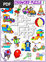 Daily Routines Vocabulary Esl Crossword Puzzle Worksheets For Kids | PDF