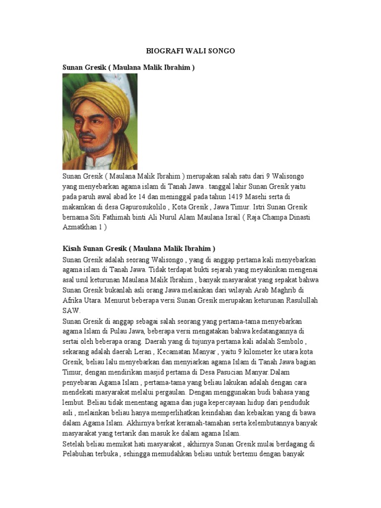 Tugas Wali Songo | PDF