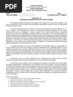 Matatag Science Curriculum Framework 1 | PDF | Learning | Curriculum