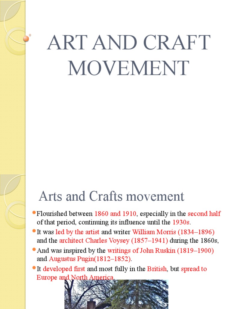 Overview of the Arts and Crafts Movement | PDF | Arts And Crafts ...