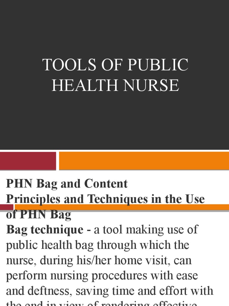 Tools of Public Health Nurse | PDF | Nursing | Public Health