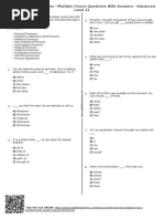 100 MULTIPLE CHOICE QUESTIONS Grammar and Vocabulary With Key | PDF