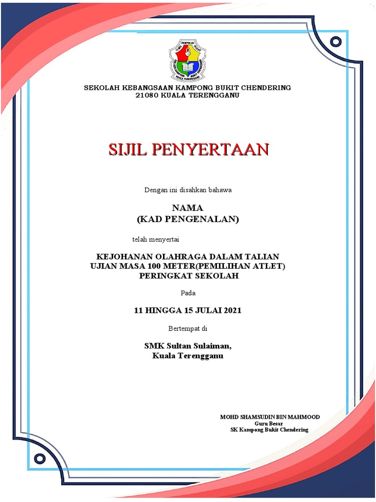 Sijil Program Pembangunan Olahraga Secara Dalam Talian | PDF
