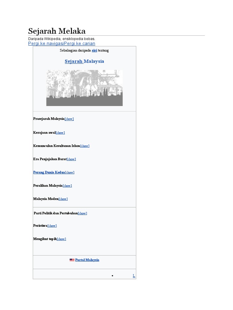 Sejarah Melaka | PDF | Agama & Spiritualitas | Klasik