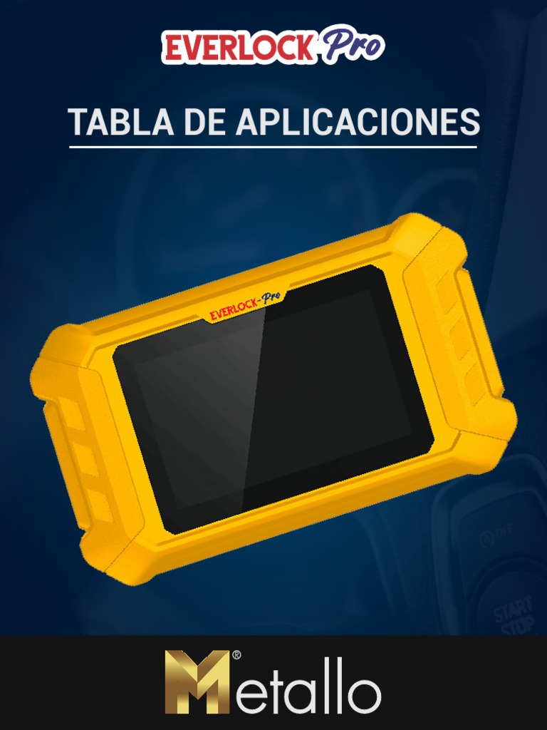 Everlock Pro Tabla de Aplicaciones | PDF | Vehículos de lujo | Motores generales