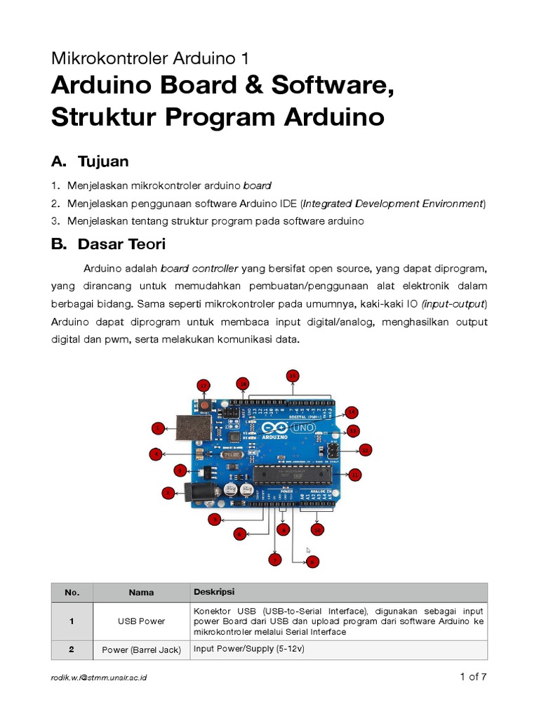 Mikrokontroler Arduino | PDF | Metode & Bahan Ajar | Komputer