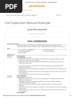 Civil Supervisor Responsibilities | PDF