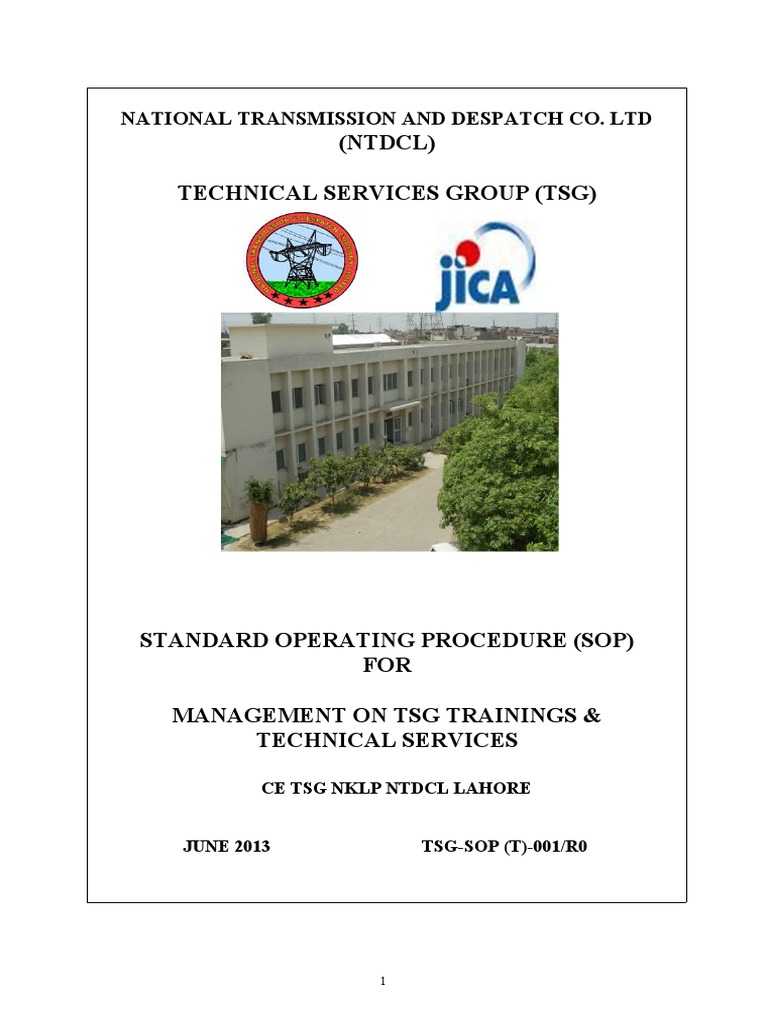 Sop TSG Training-Final - Part1 | PDF | Electrical Grid | Electric Power ...