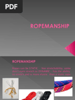 Ropemanship and Knot Tying | PDF | Rope | Knot