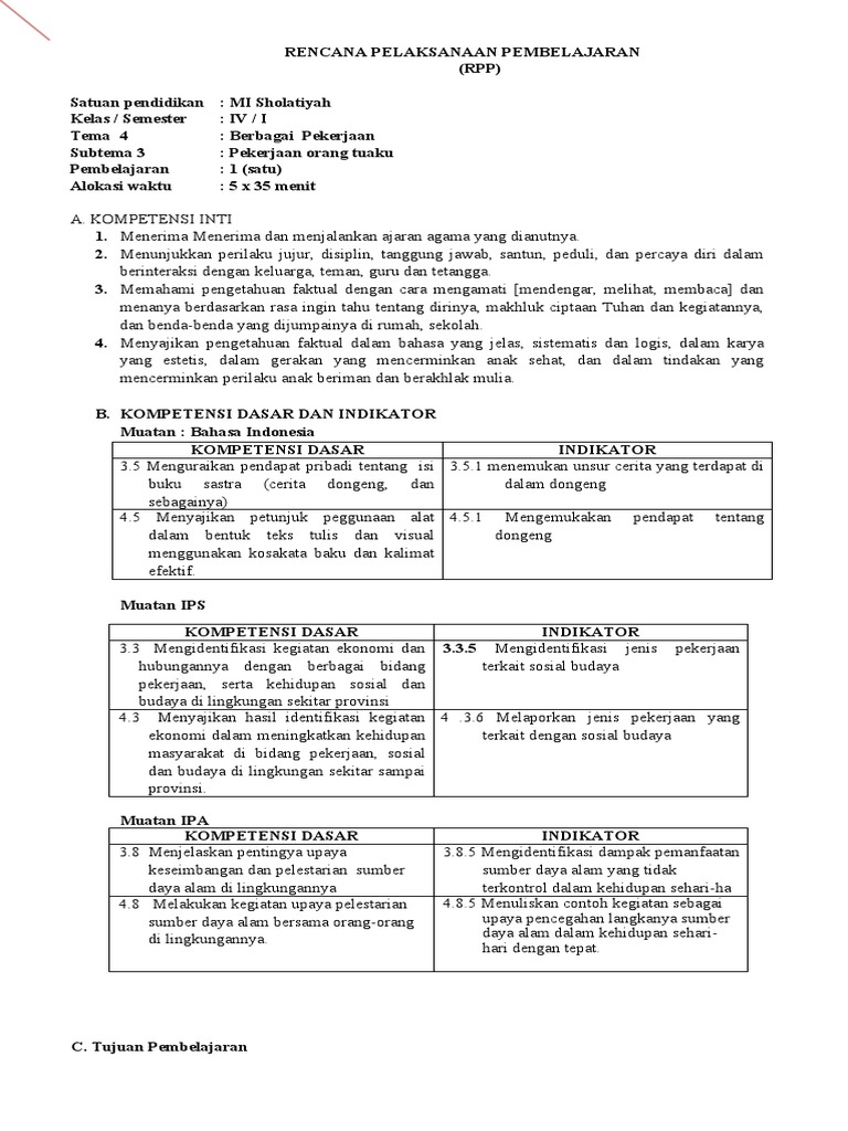 RPP Lengkap Dengan LKPD | PDF
