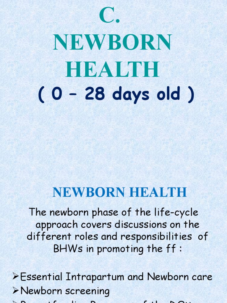 Essential Newborn Care and BHW Roles | PDF | Breastfeeding | Breast Milk