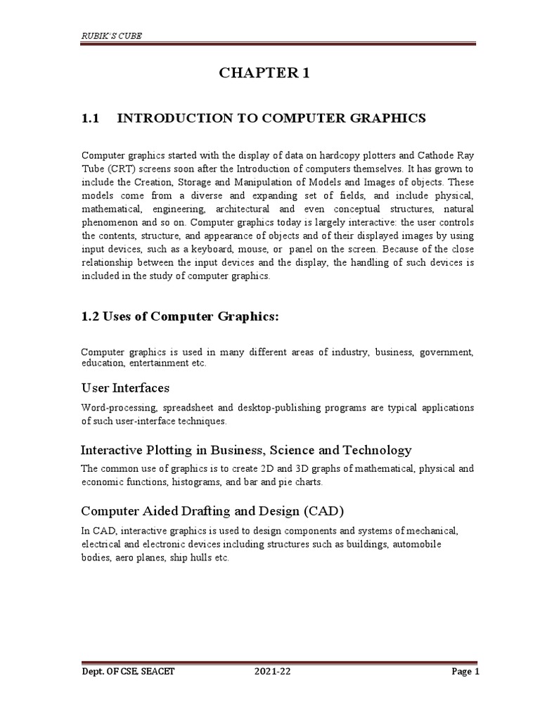 1.1 Introduction To Computer Graphics: User Interfaces | Download Free ...