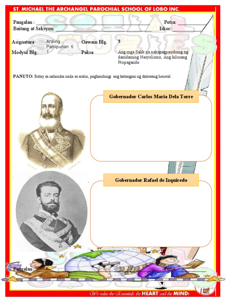 Ap 6 Worksheet Modyul 1 | PDF