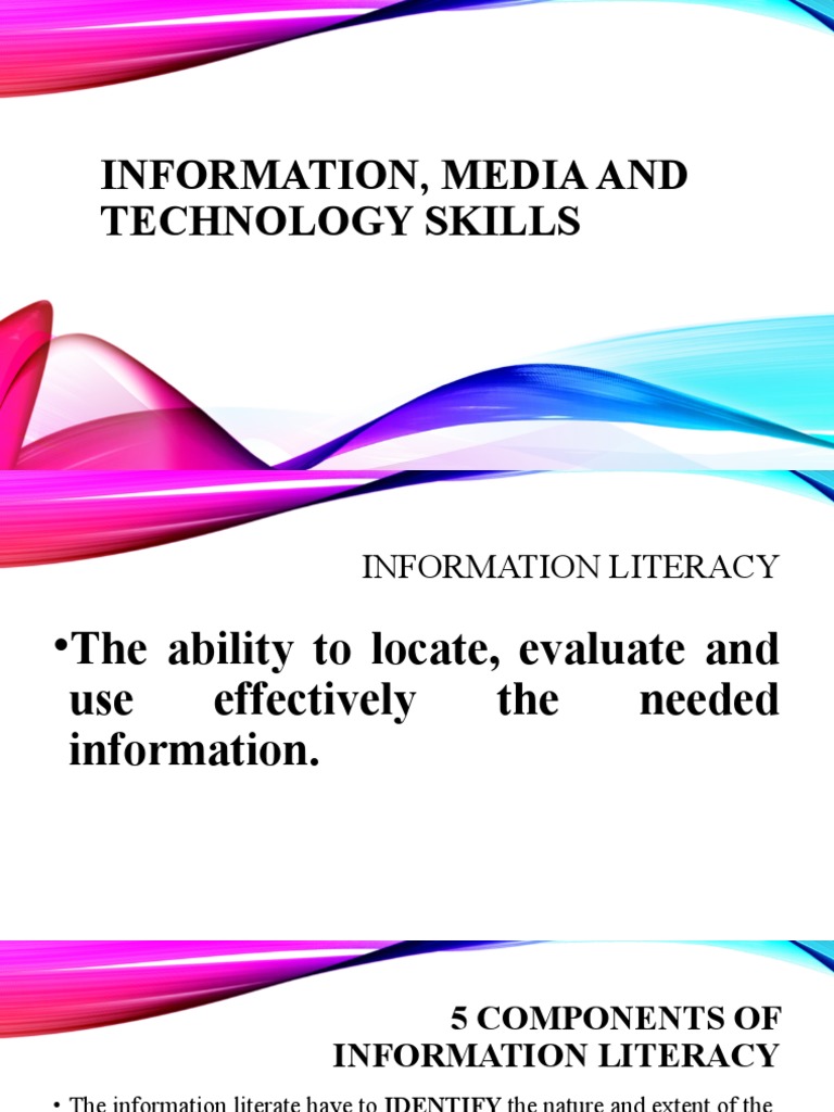 Information, Media and Technology Skills | PDF