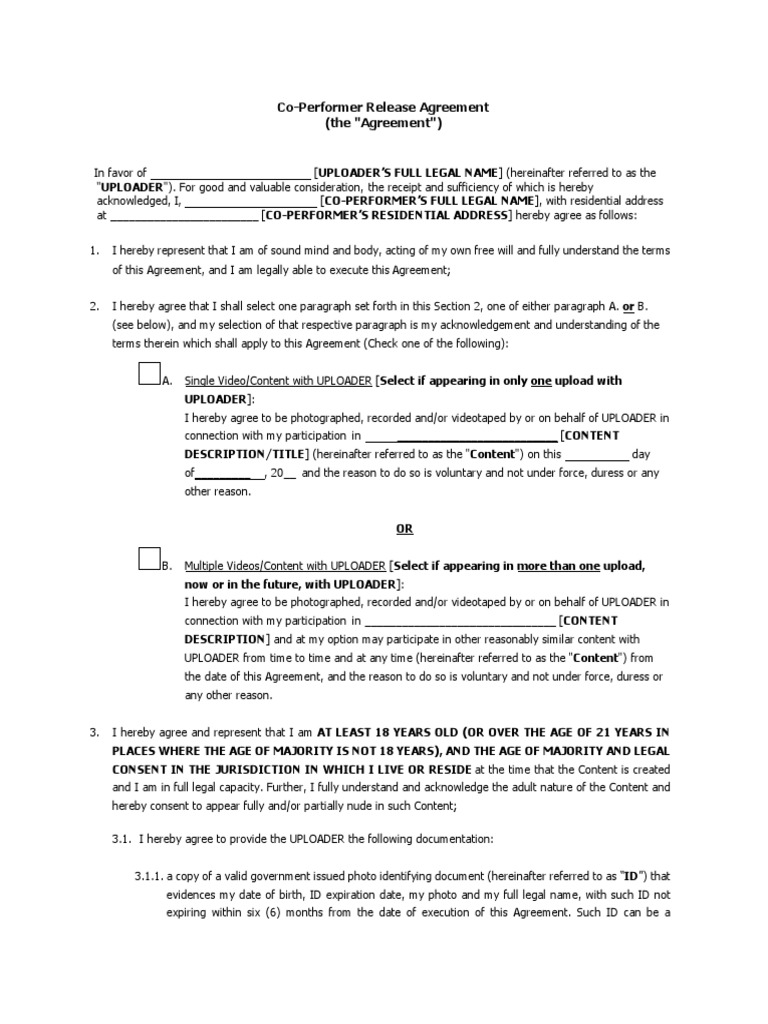 MV Co Model Agreement | Descargar gratis PDF | Business Law | Civil Law ...