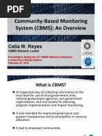 Community-Based Monitoring System (CBMS) : An Overview: Celia M. Reyes ...