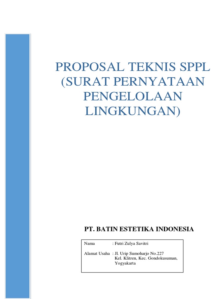 Proposal SPPL | PDF