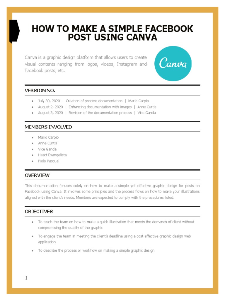 Process Documentation Exercise | PDF
