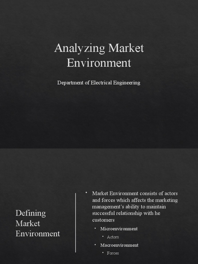 Market Environment Analysis Overview | PDF | Marketing | Microeconomics
