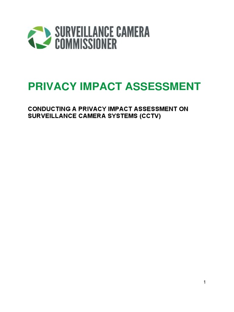 Privacy Impact Assessment for CCTV Systems | PDF | Closed Circuit ...