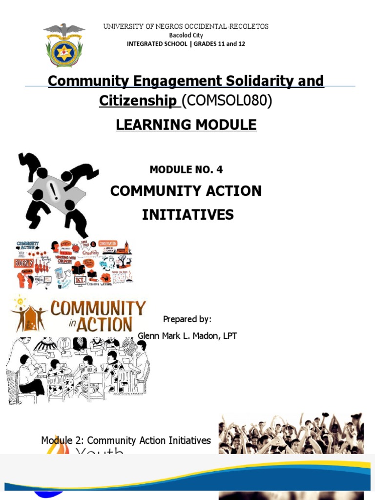 Preparing Youth for Community Action: A Learning Module on Recognizing ...