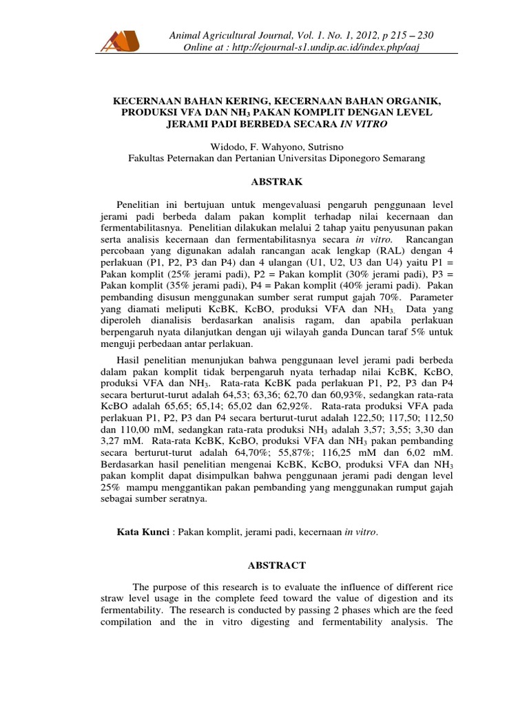 Sutardi 2001 Pendugaan TDN | PDF | Sains & Matematika