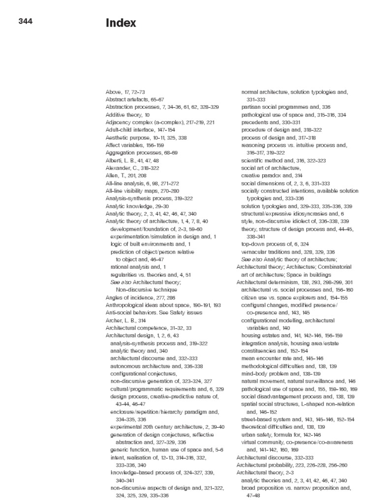 Index: Index Space Is The Machine - Bill Hillier Space Syntax | PDF ...