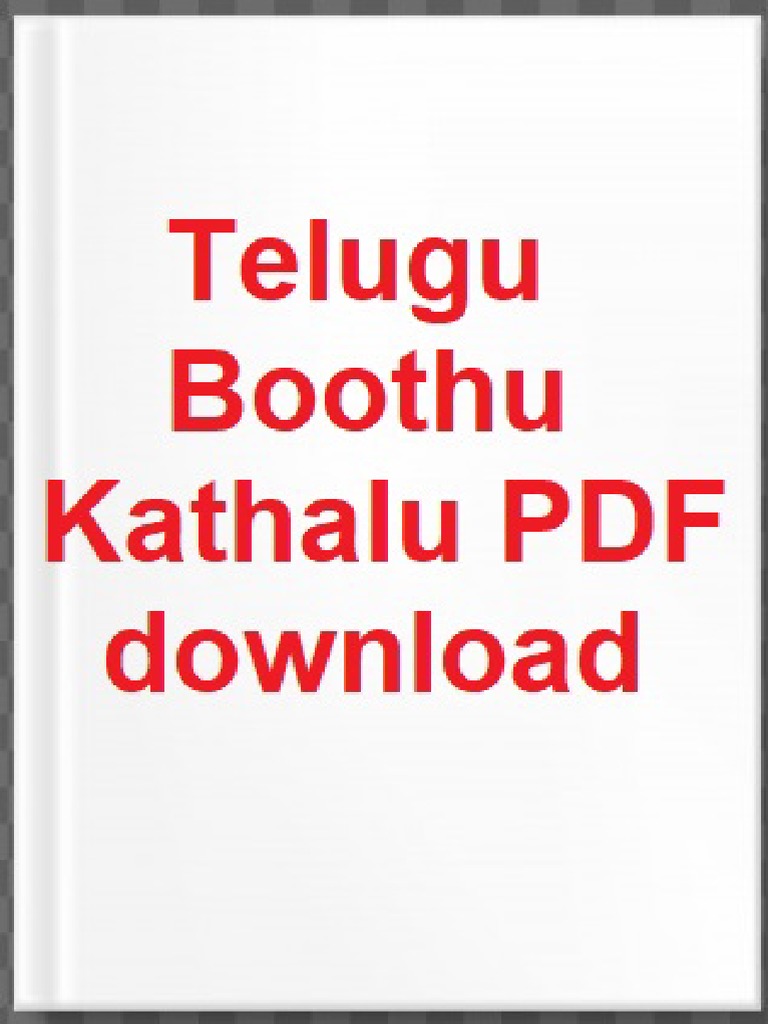 Telugu Boothu Kathalu 2 | PDF | Computer Graphics | Computer Standards