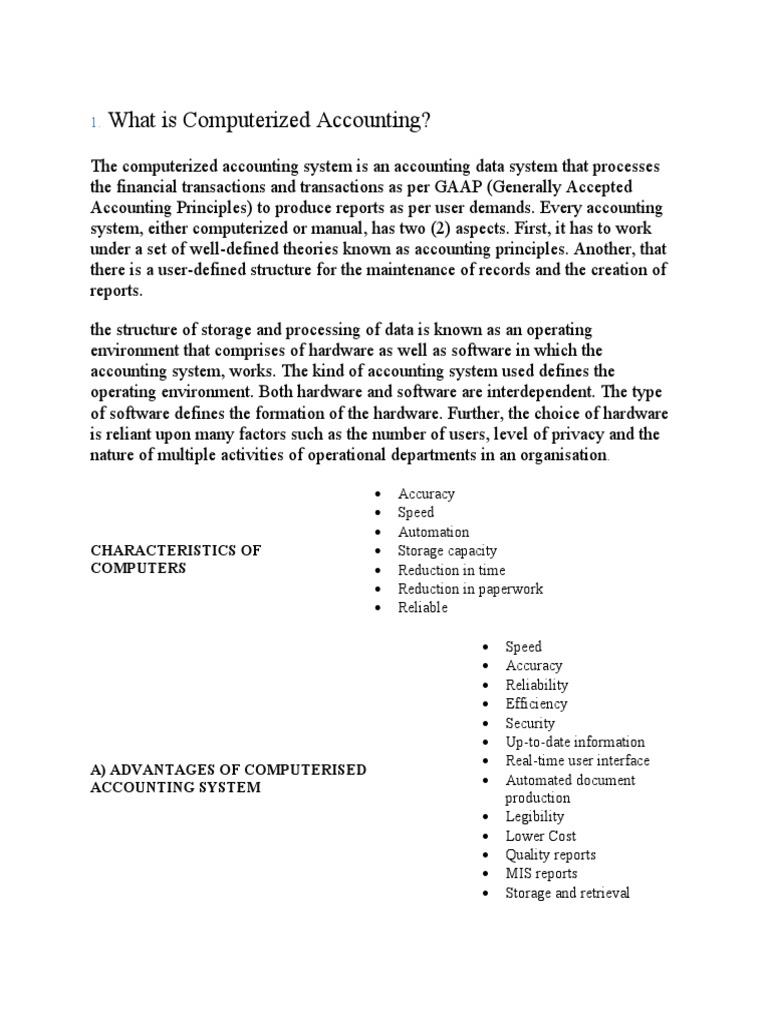 Accounting Has Been Done Manually Till The 1980s | PDF | Databases ...