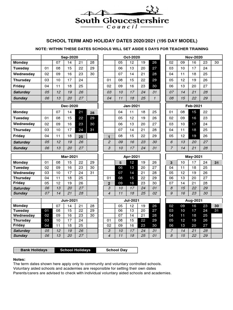 2020/2021 School Term Dates Guide | PDF