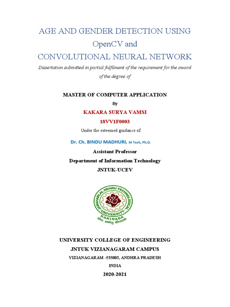 Age and Gender Detection Using Opencv and Convolutional Neural Network ...