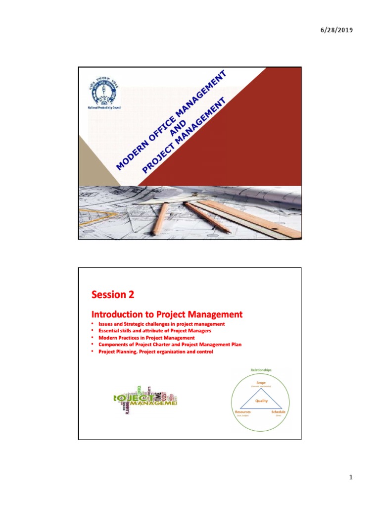 Session 2 Session 2: Introduction To Project Management Introduction To ...