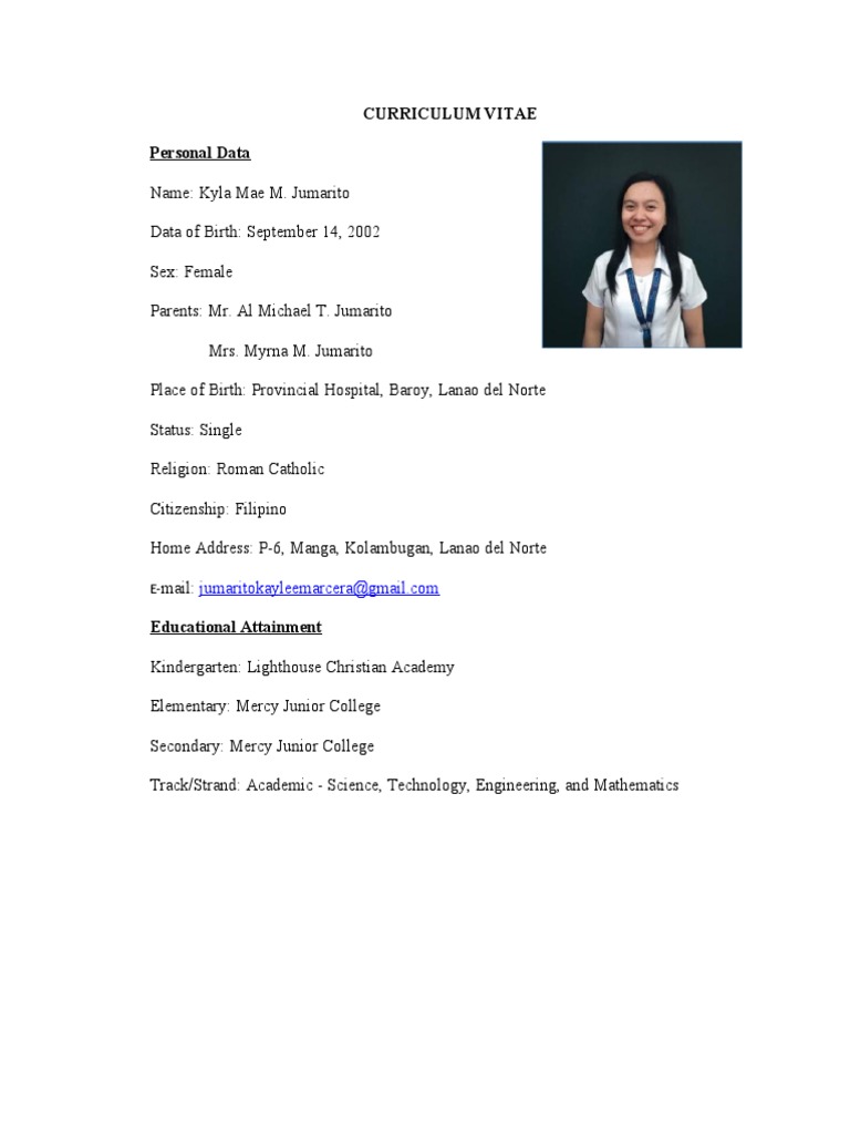 CURRICULUM VITAE Thesis | PDF