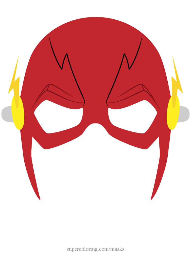 Flash Mask Colored Template Paper Craft | PDF