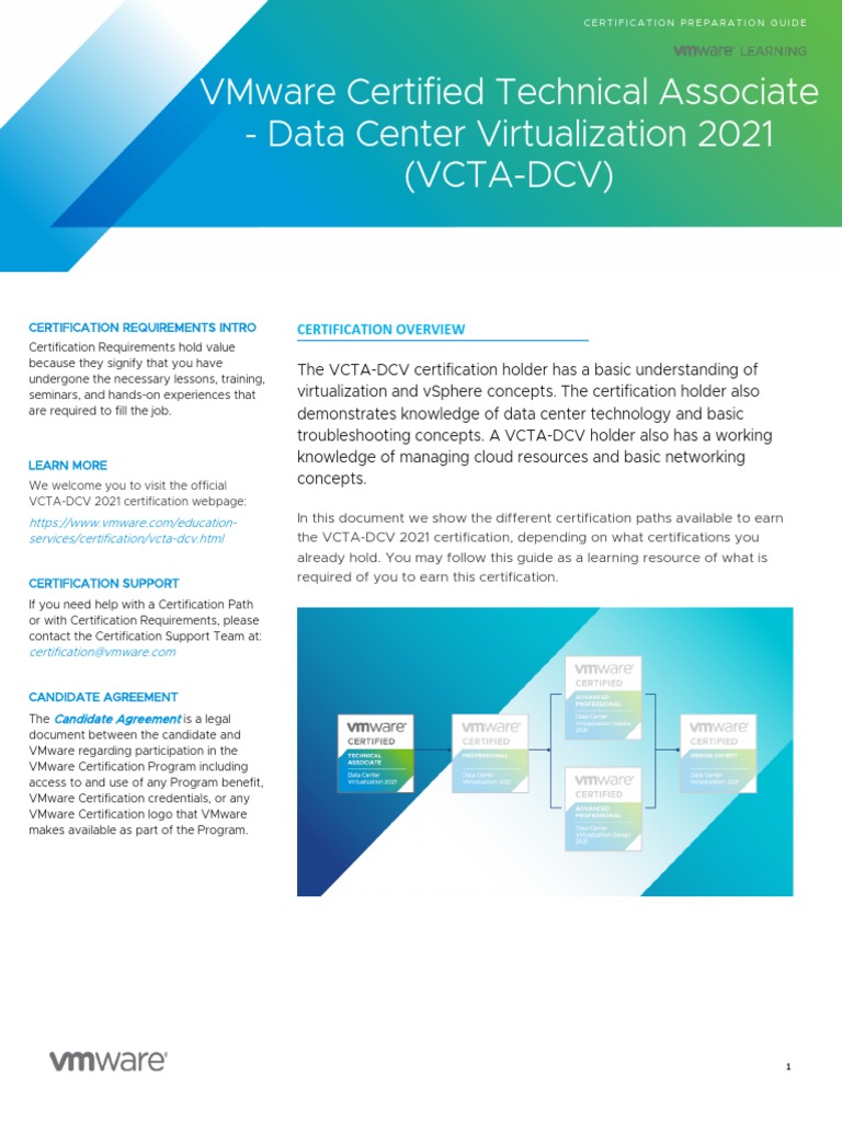 VMW VCTA DCV Certification Preparation Guide 2021 | PDF | Test ... VMW VCTA DCV Certification Preparation Guide 2021 | PDF | Test ...