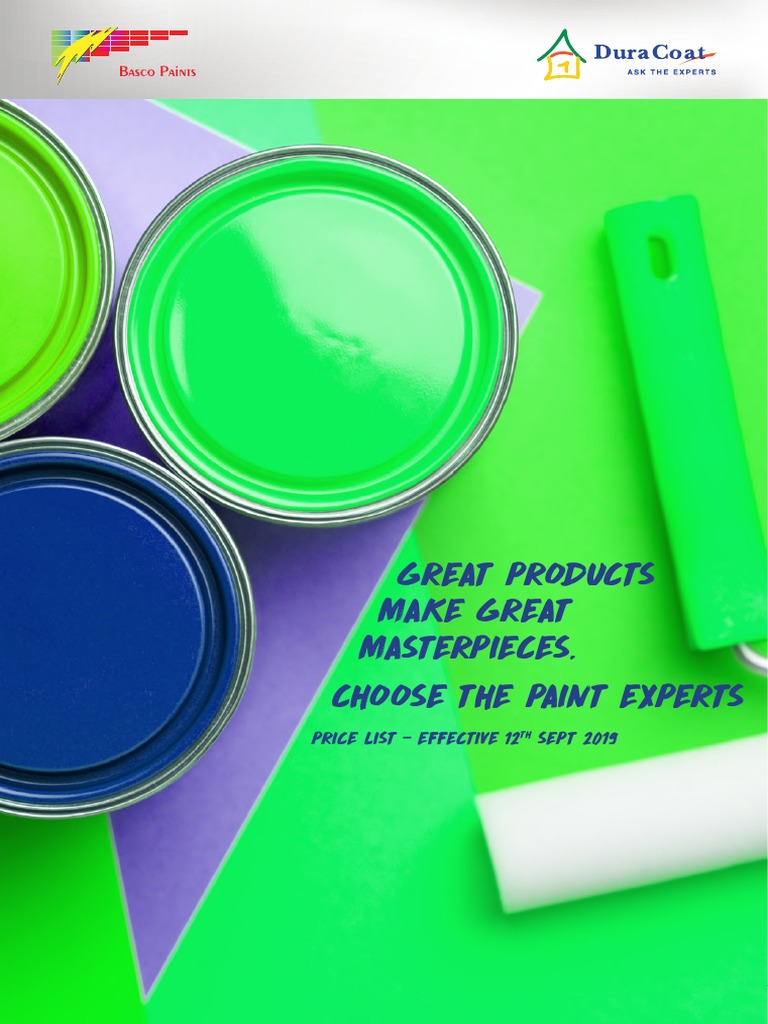 Basco Products K Ltd. Price List Effective 12.09.19 Min | PDF | Varnish ...