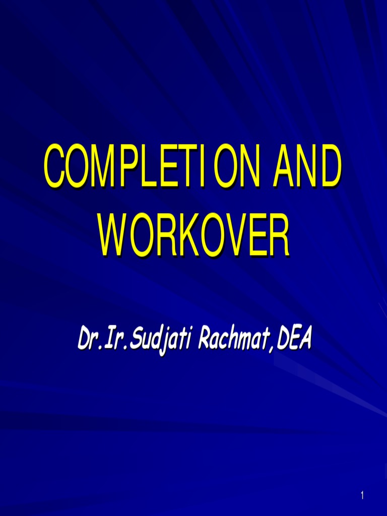 Completion and Workover | PDF
