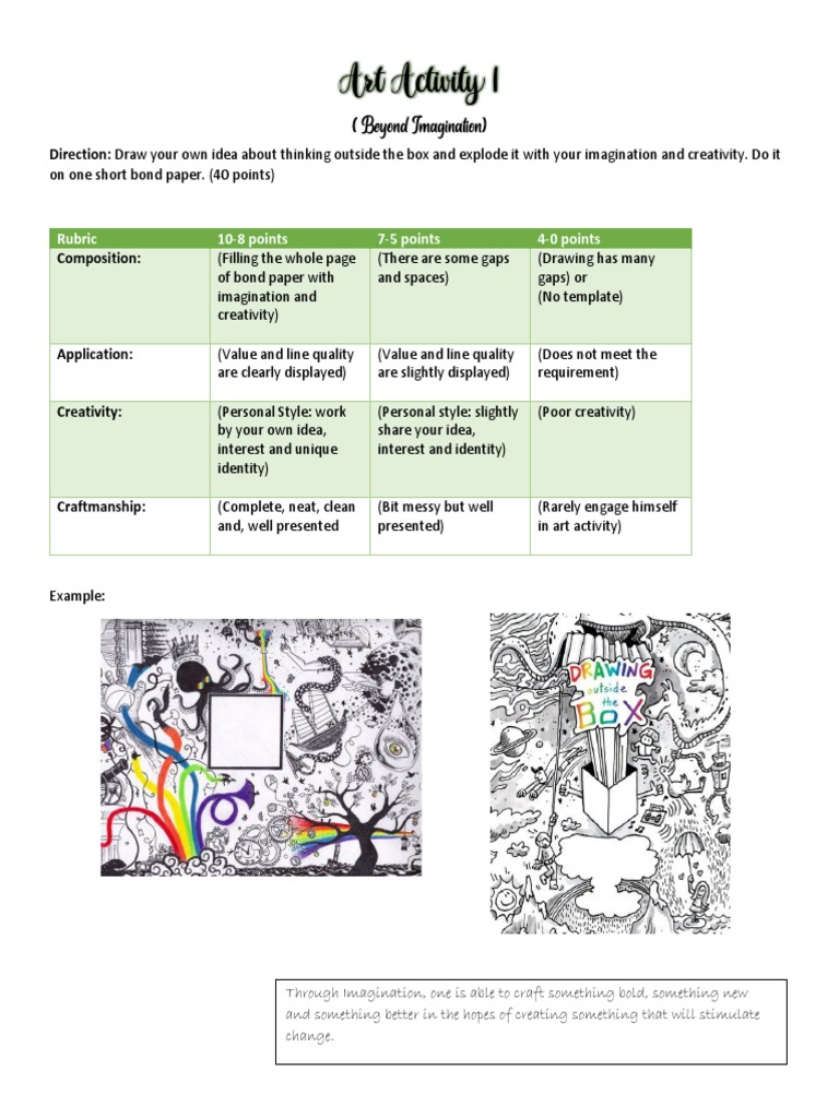 Imaginative Artwork Creation Guide | PDF