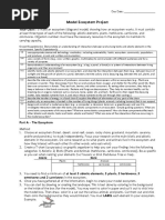 Ecosystem Model Project Guide | PDF