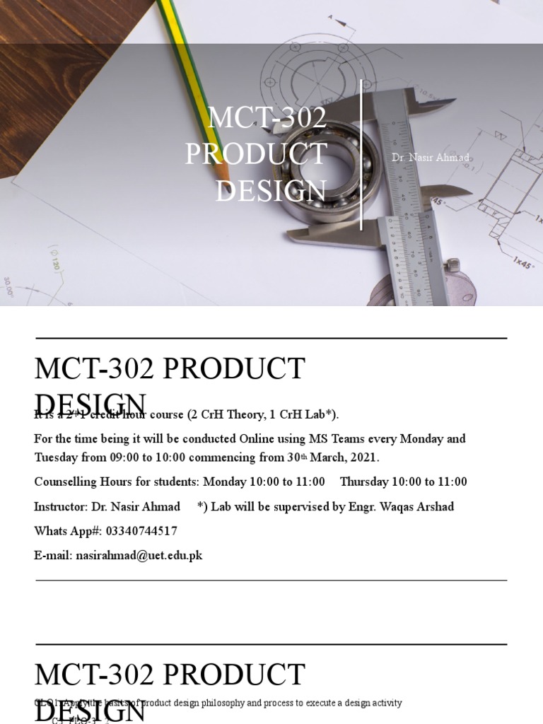 1 Introduction To Product Design Course | PDF