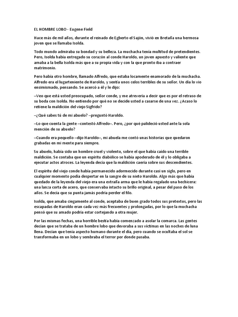 El Hombre Lobo | PDF