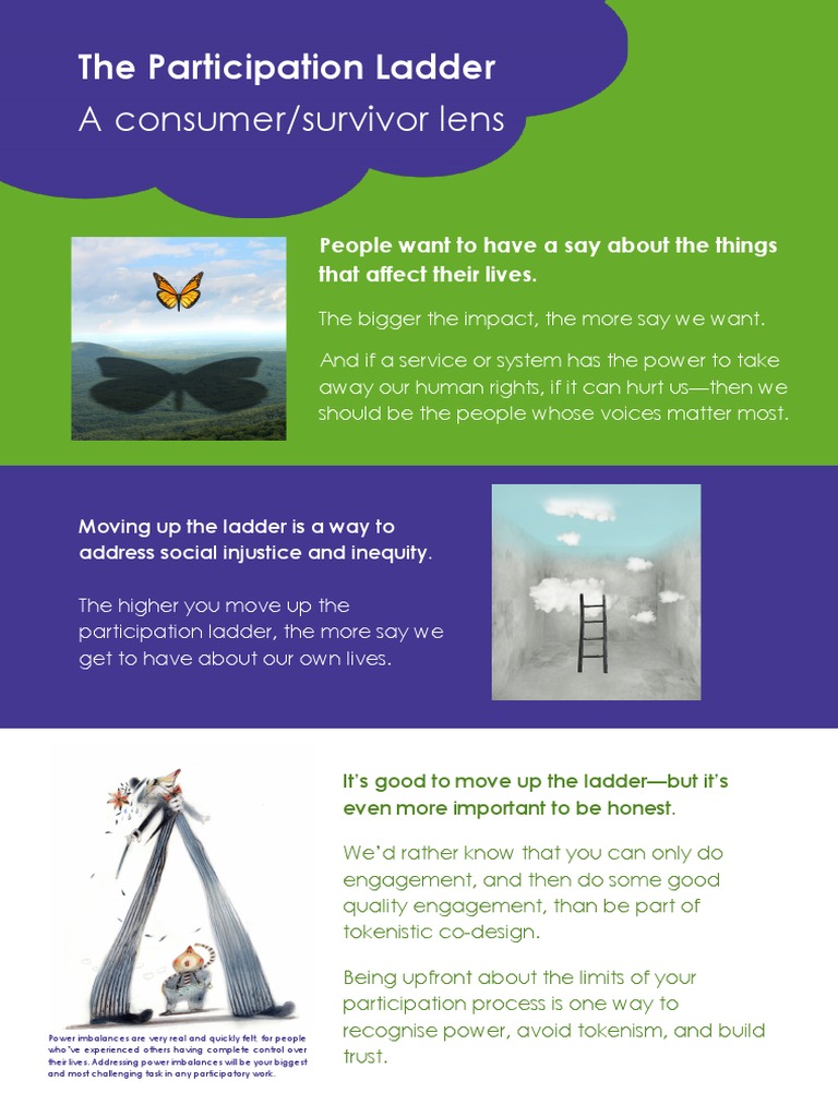 Consumer Participation Ladder Guide | PDF | Caregiver | Expert