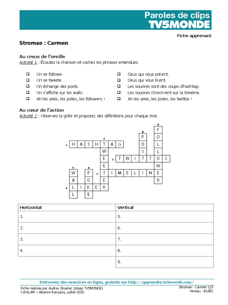 Stromae Carmen | PDF